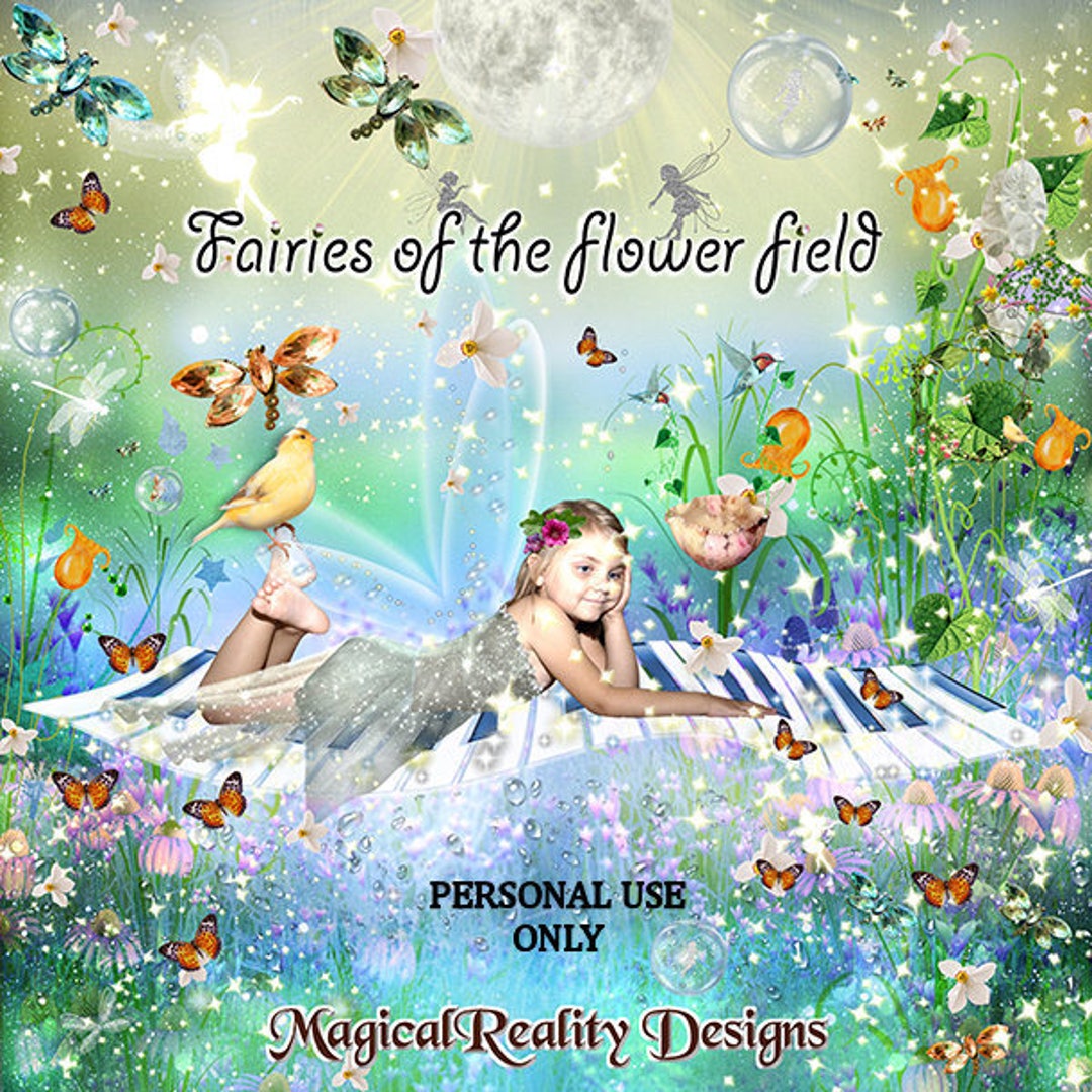 Fairies of the Flower Field {PART 1} Digital Scrapbook-fairy-fantasy ...