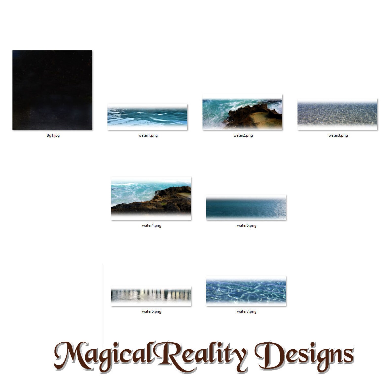 Water Overlays Set 3 Photoshop Overlays Digital | Etsy