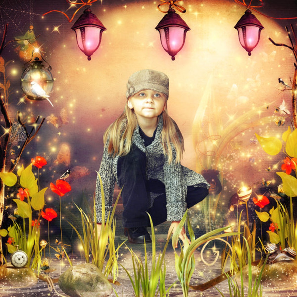 Digital Scrapbook Kit charmed Whispers embellishments PNG - Etsy