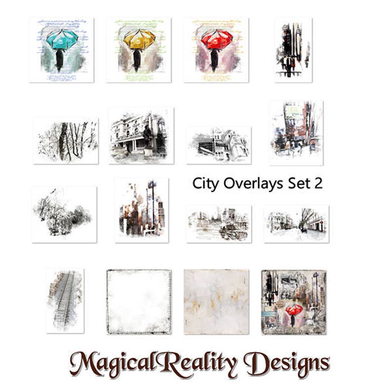 City Overlays Set 2 PU-AU by Magicalreality Designs Photoshop Overlays ...