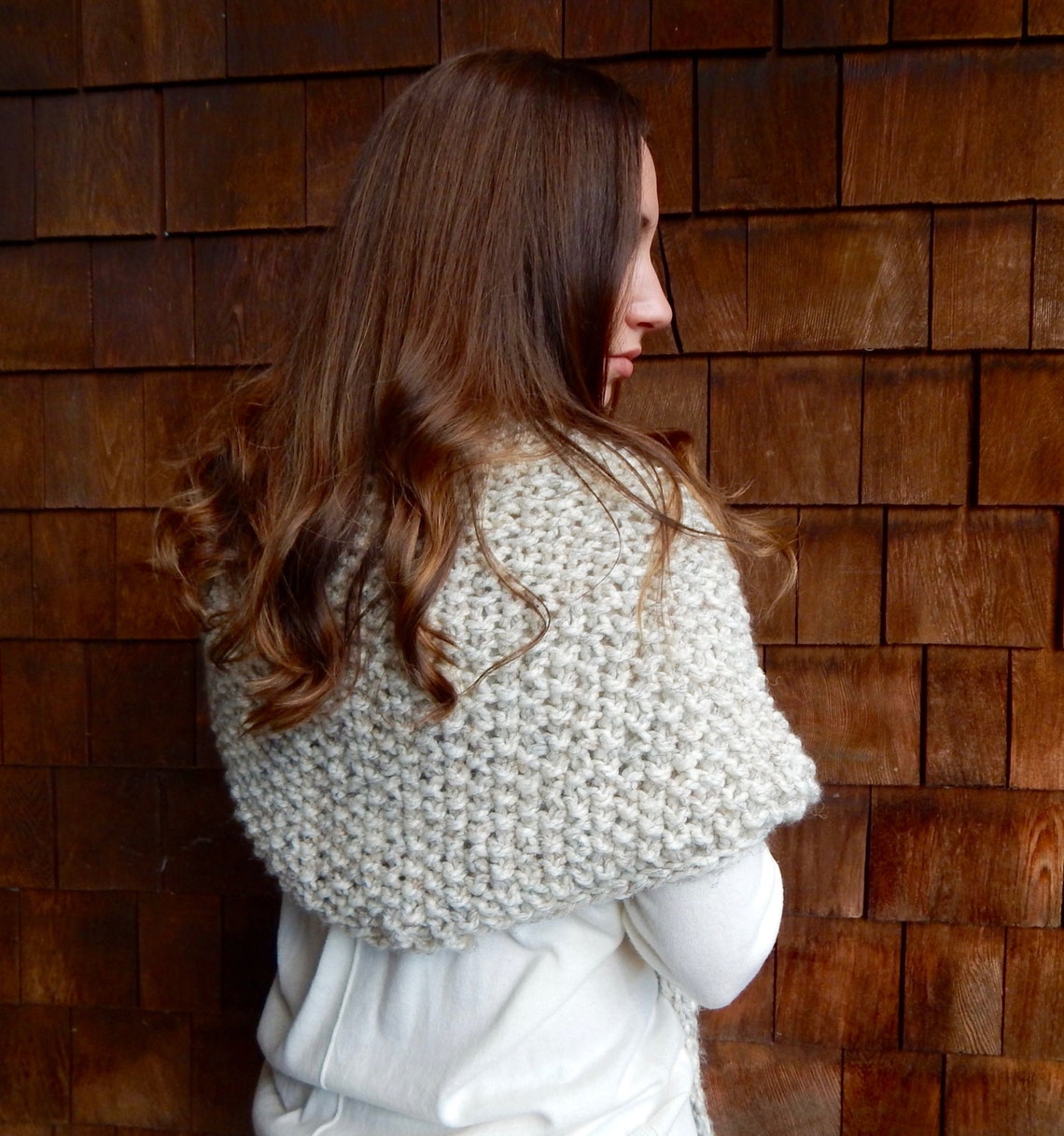 Knit Triangle Scarf ~ Wheat ~ Triangle Scarf ~ the Willow - Etsy