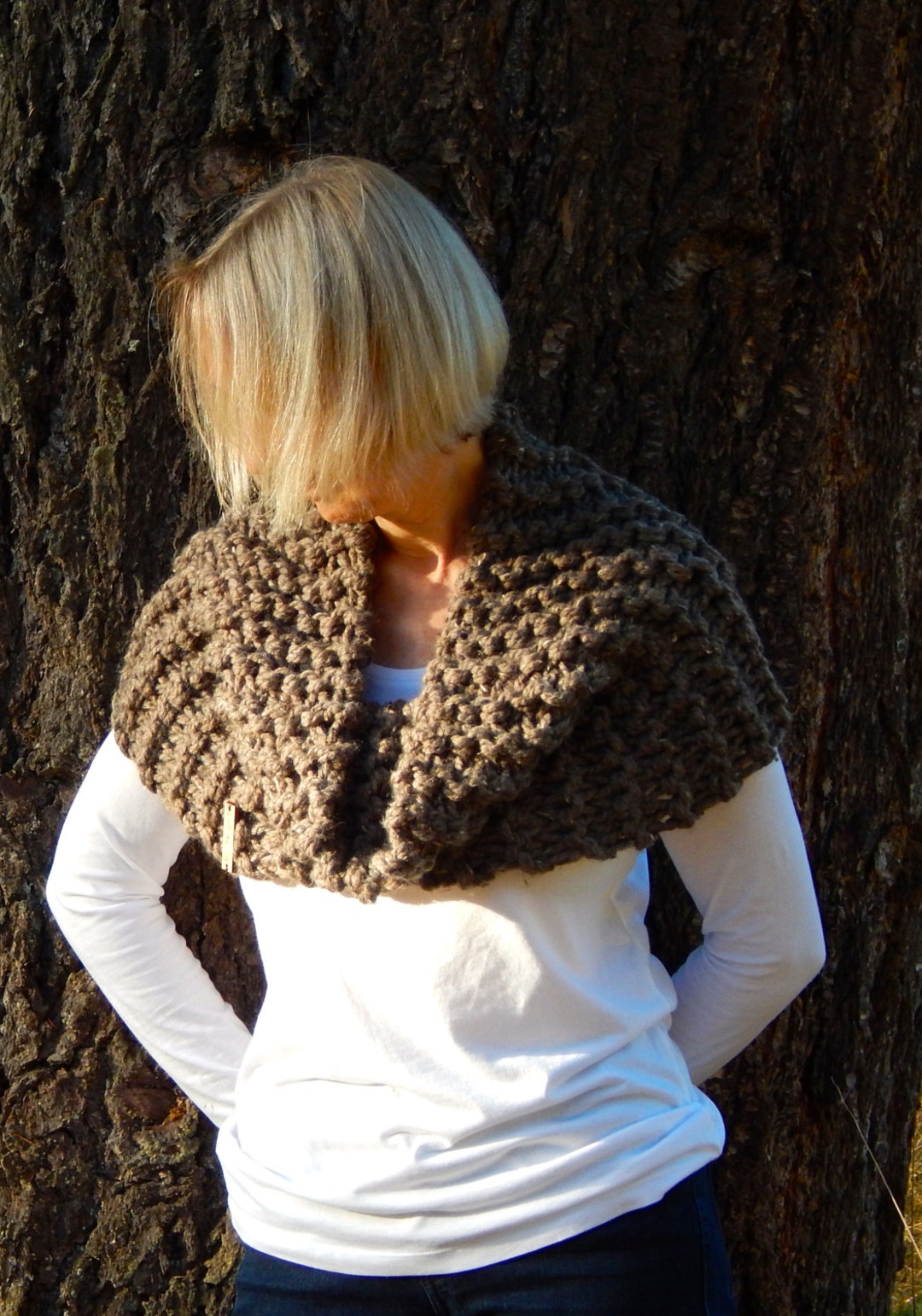 Outlander Gabaldon Scarf /outlander Inspired Chunky Textured Knit Large ...