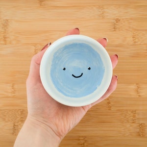 Smiley Face Dish Hand Painted Small Bowl - Etsy