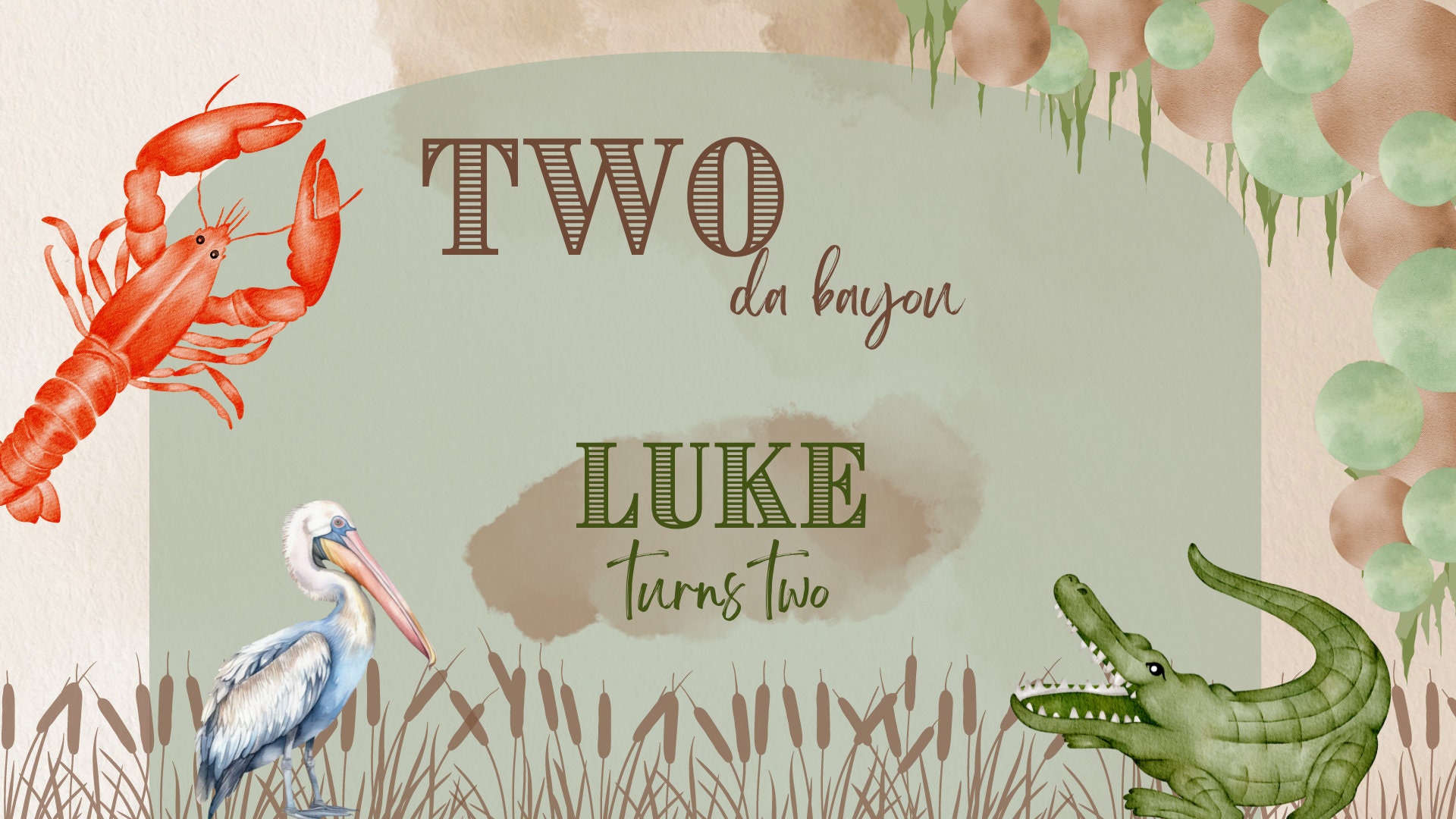 Two Da Bayou Facebook Event Cover Photo Template - Etsy