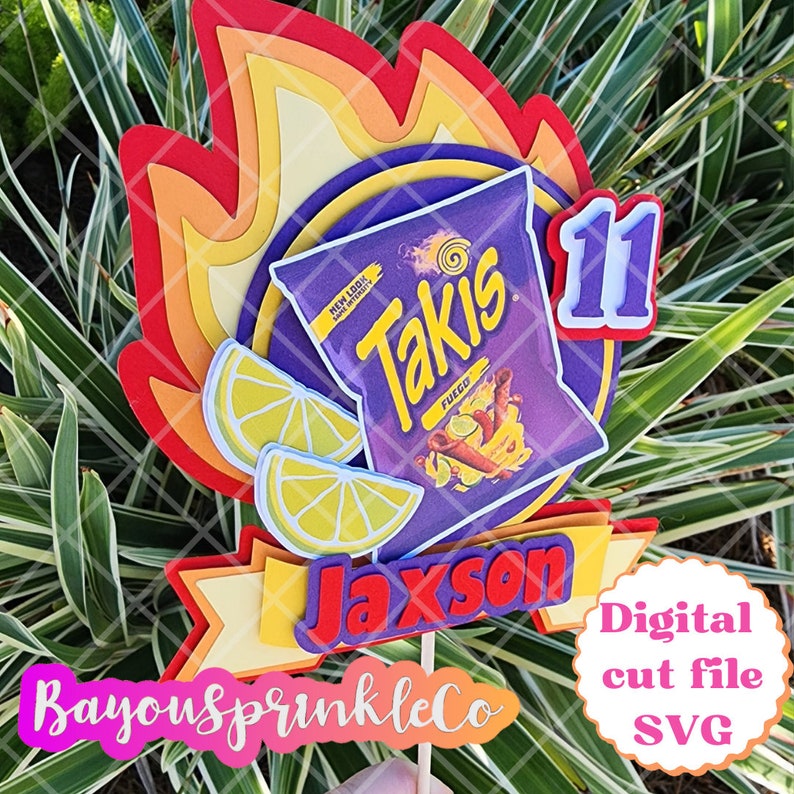 Hot Chip Teenager Cake Topper SVG - Etsy