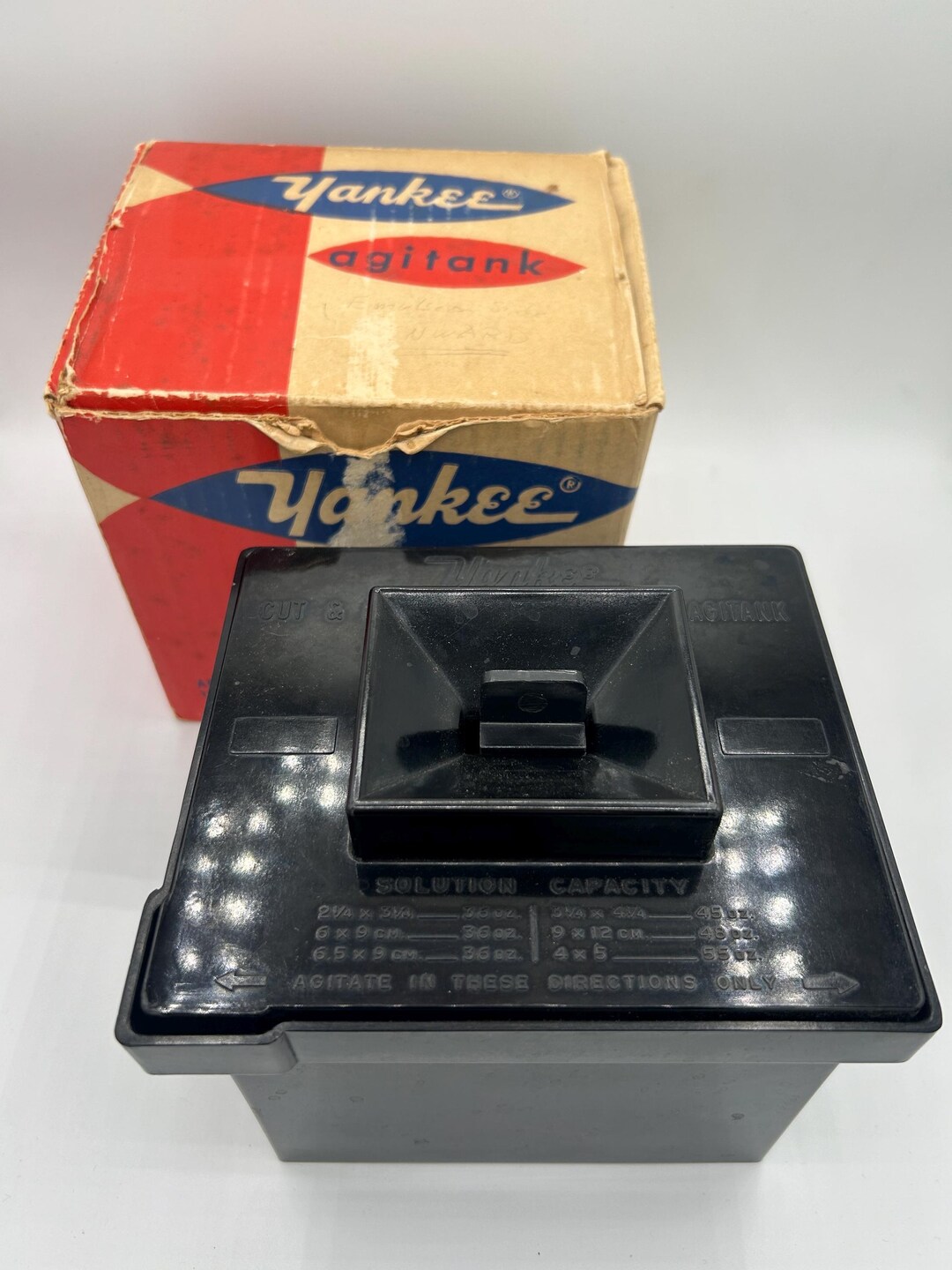 Vintage YANKEE AGITANK 4X5 Film Developing Tank Holds 10 Sheets of Film ...