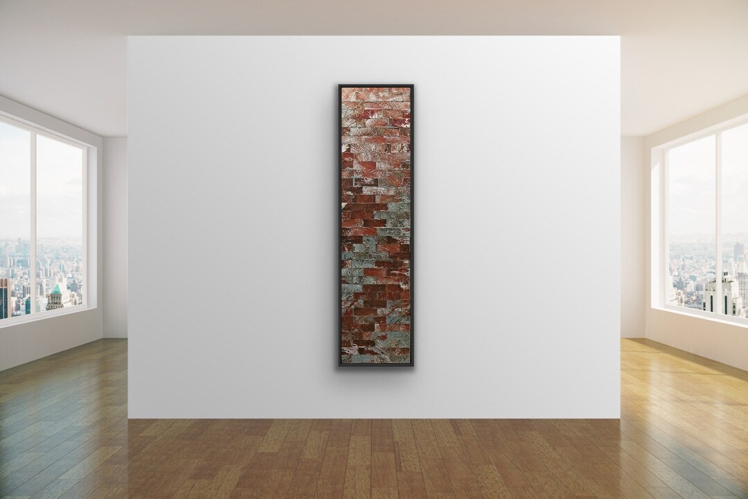 Abstract Painting | Title: "brick Wall #3" / Urban Abstract Painting ...