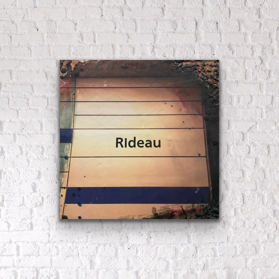 Ottawa Subway Sign (rideau Subway) | Ottawa Poster, Ottawa Print ...