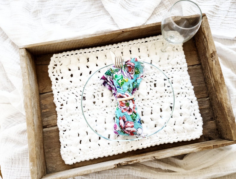 Crochet Pattern Puff Dreams Placemat or Dish Drying Mat - Etsy