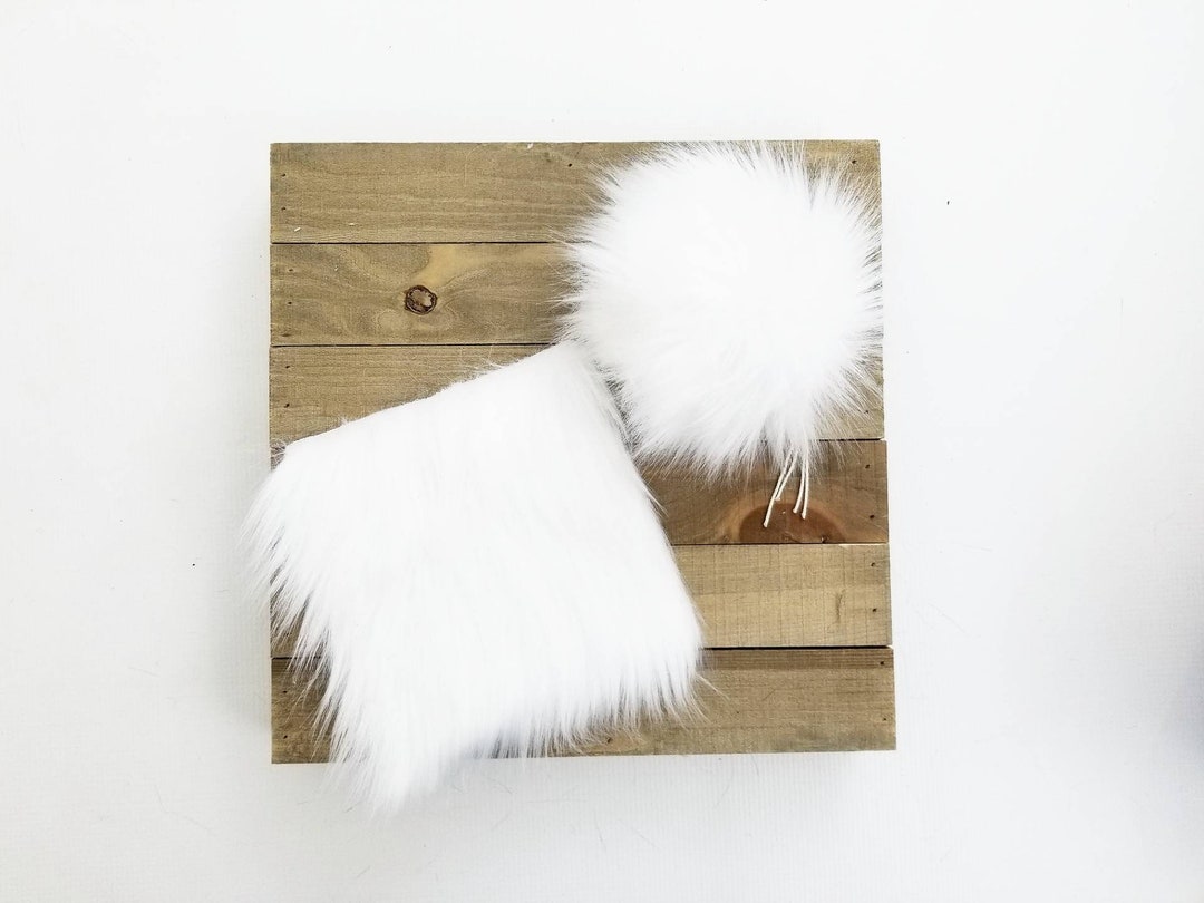 Pre-cut Faux Fur Squares, DIY Pom Pom, White Husky Faux Fur - Etsy