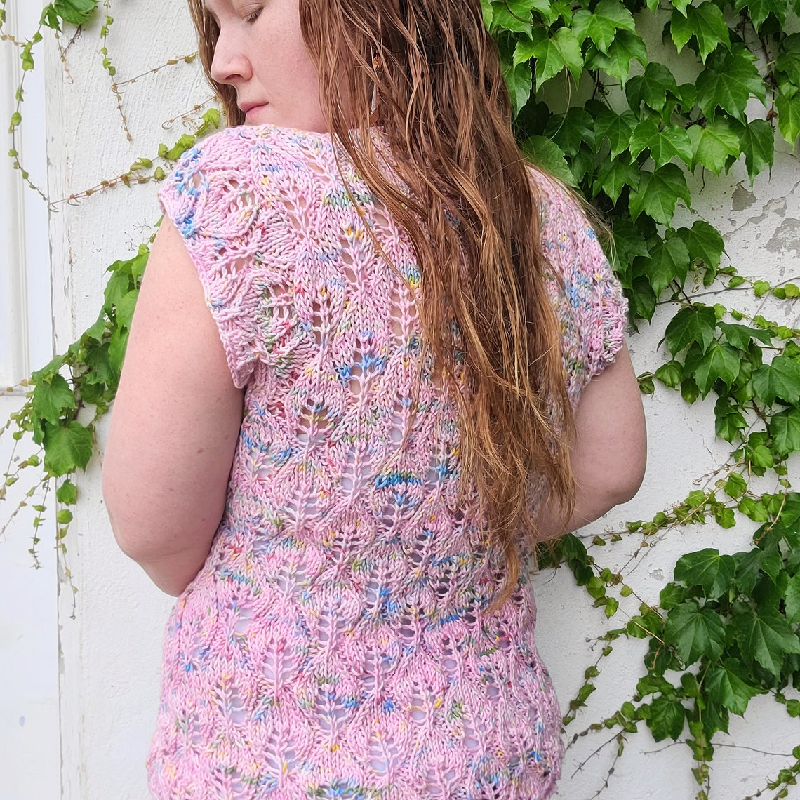 Knitting Pattern Perilla Leaf Lace Tee Lace Top Pattern in - Etsy