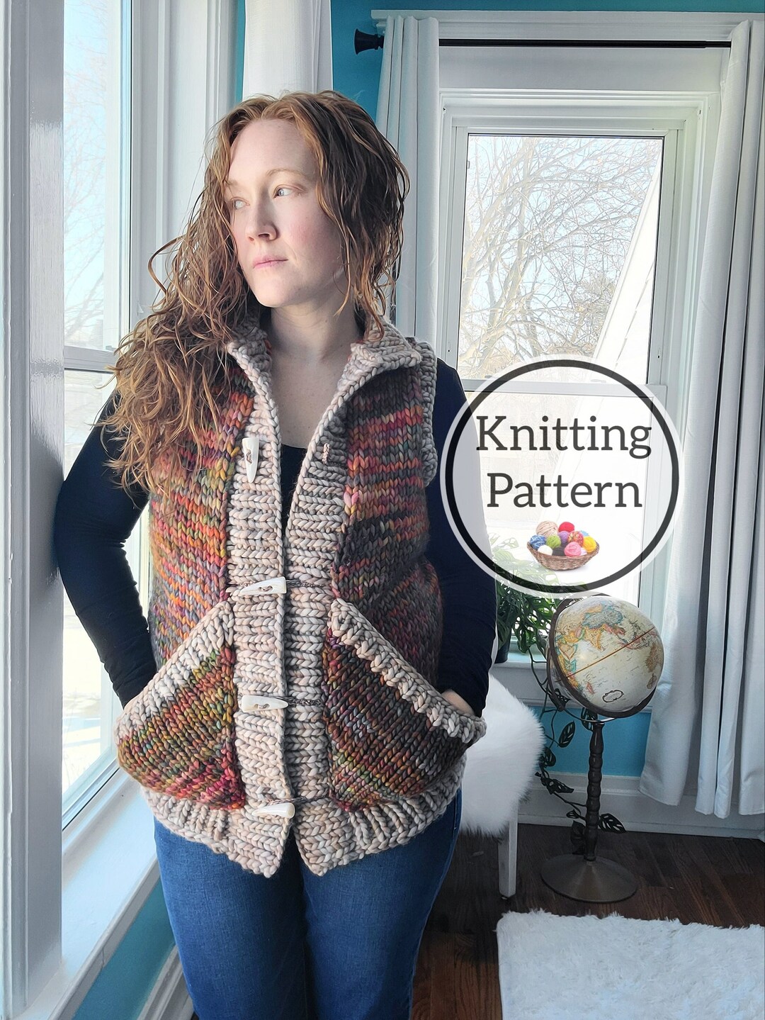 Knitting Pattern, Basic Ass Vest, Advanced Beginner Vest Pattern in ...