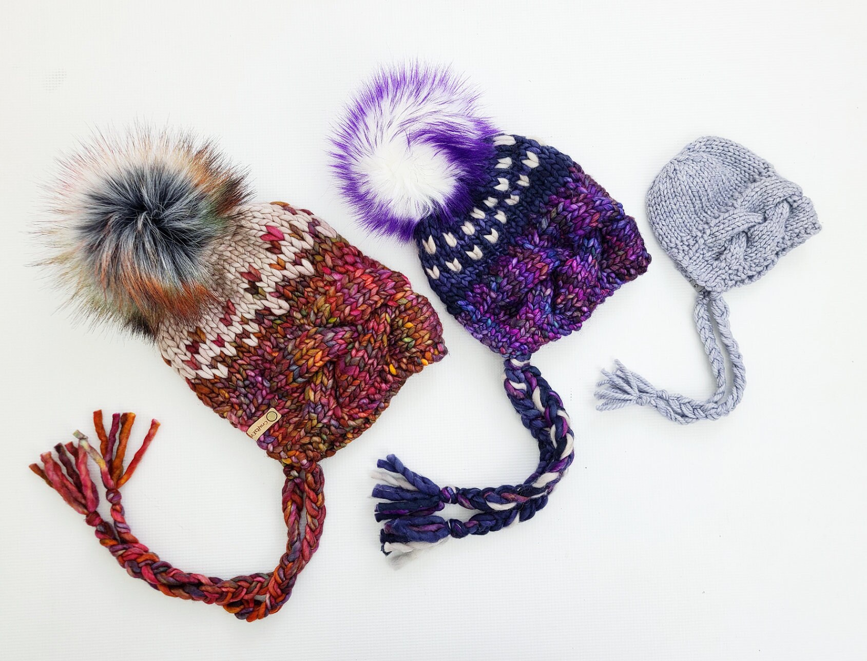 Knit Patterns, Quinn Cable Bonnet Bundle in Newborn to Adult Sizes ...