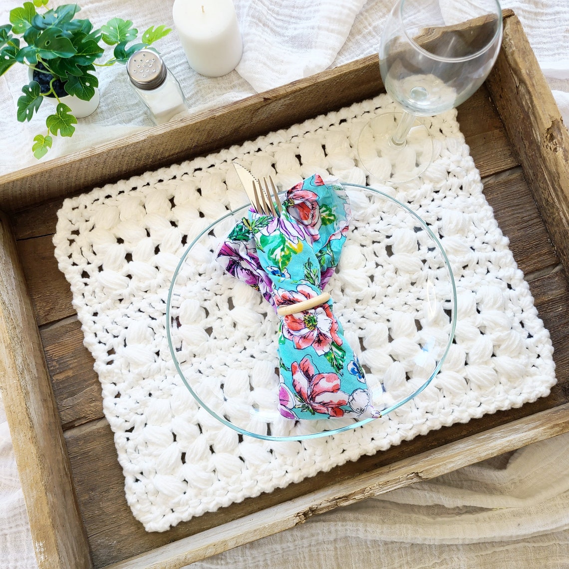 Crochet Pattern Puff Dreams Placemat or Dish Drying Mat - Etsy