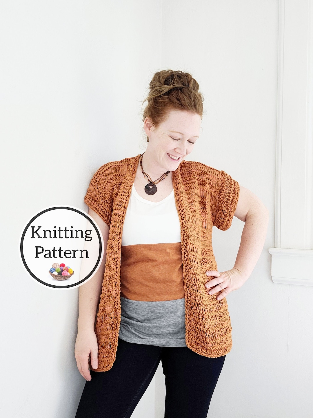 Knitting Pattern, Magnolia Lane Cardigan in Sizes XS-5X, Summer Sweater ...