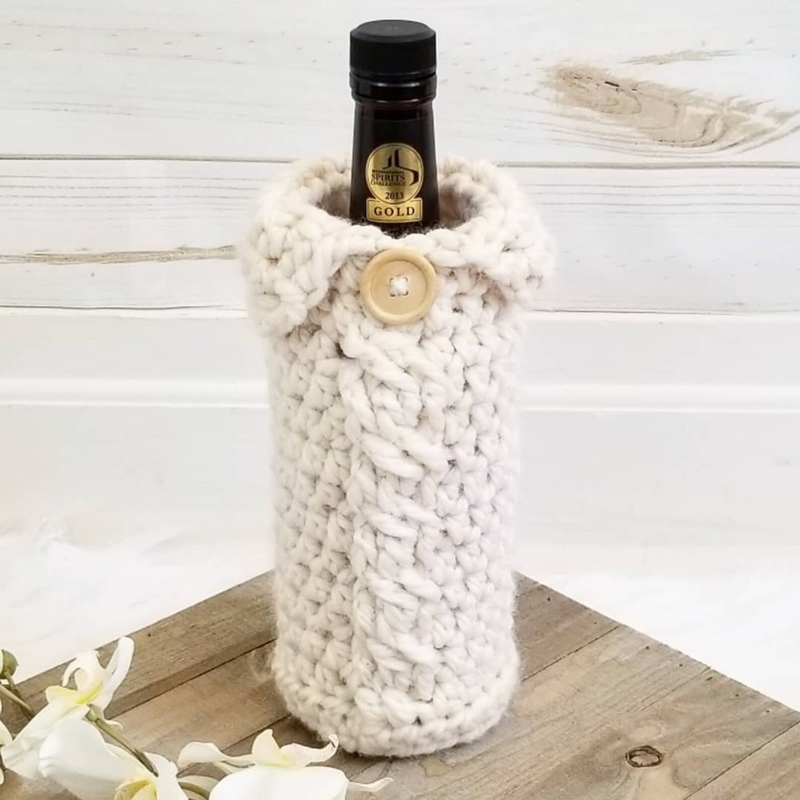 Pattern, Wine Bottle Sweater Pattern, Crochet Bottle Cozy Pattern ...