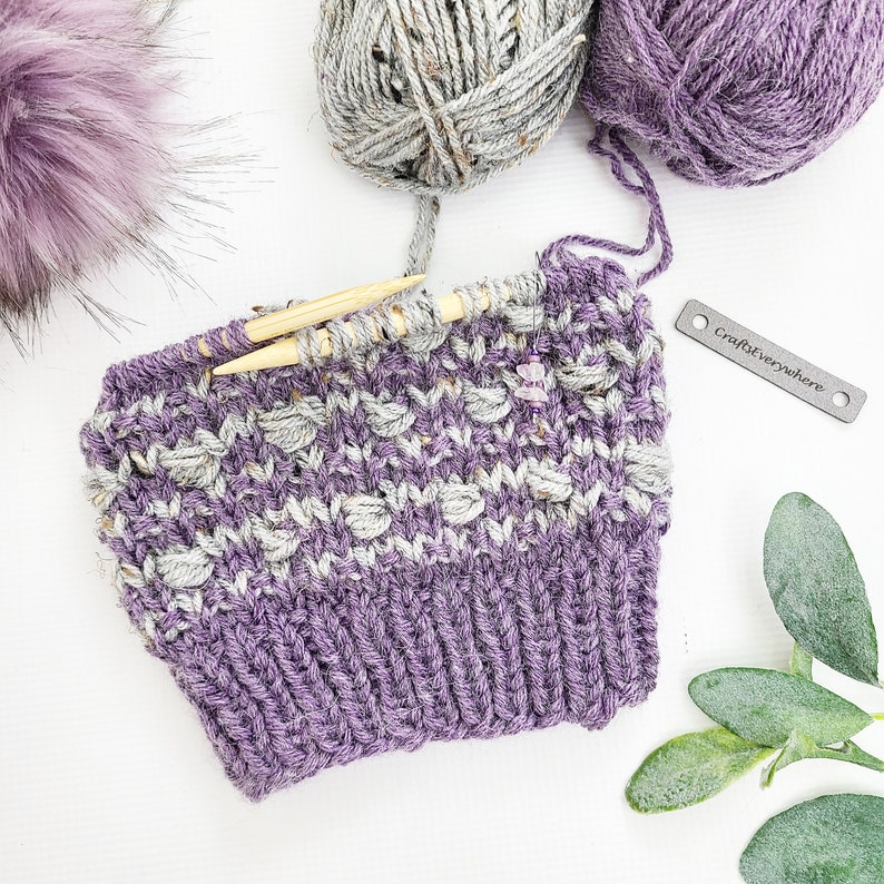 Athena Beanie Knit Hat Pattern Bulky Knit Toque Pattern - Etsy