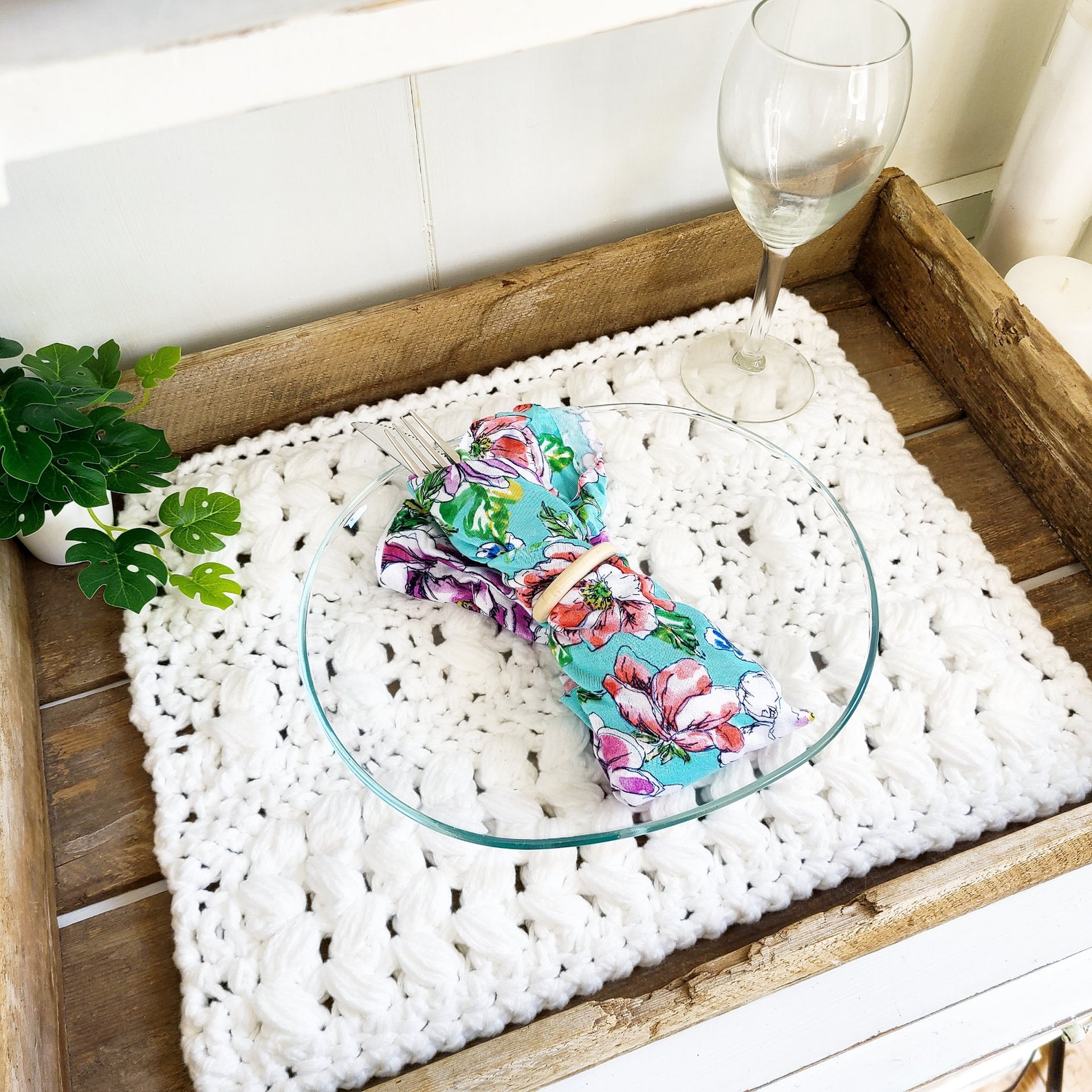 Crochet Pattern Puff Dreams Placemat or Dish Drying Mat - Etsy