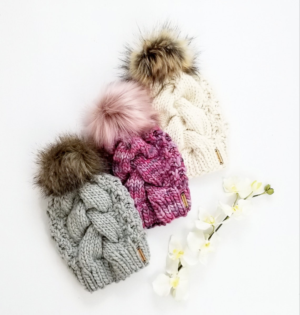 Helen Braid Beanie Knit Hat Pattern, Bulky and Super Bulky Hat Pattern ...
