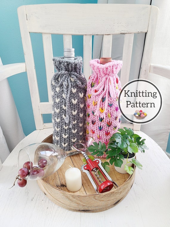 Wine Cozy Knitting Pattern
