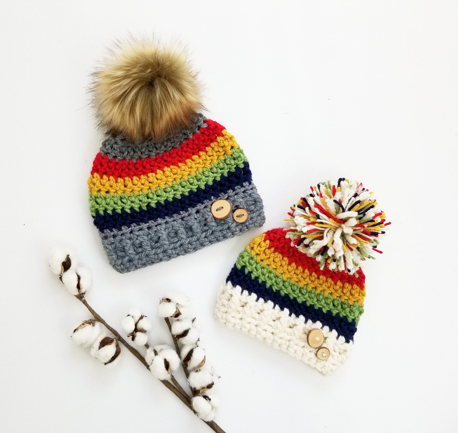 Rustic Lodge Toque Crochet Hat Pattern Includes 12 sizes | Etsy