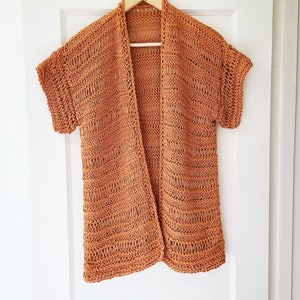 Knitting Pattern, Magnolia Lane Cardigan in Sizes XS-5X, Summer Sweater ...
