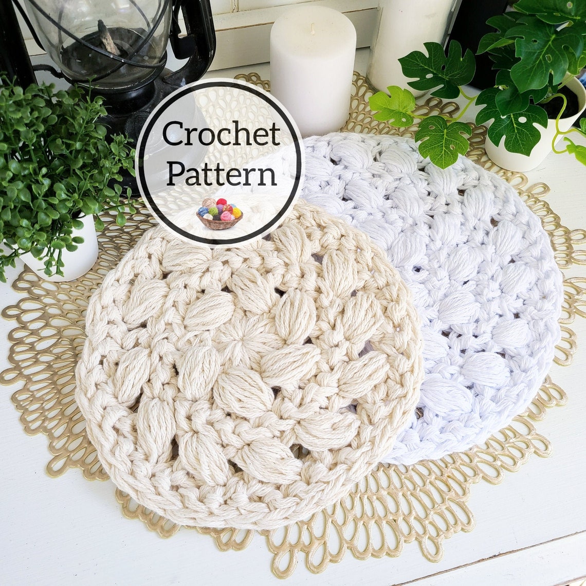 Crochet Pattern Trivet Pattern Crochet Pattern Instant - Etsy