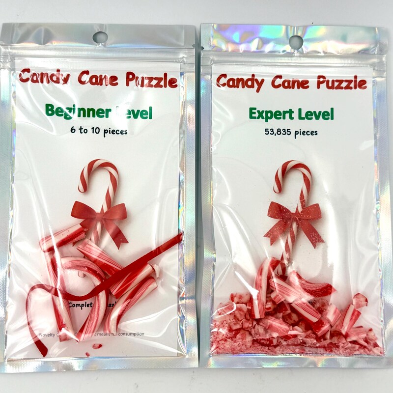 Candy Cane Puzzle - Etsy