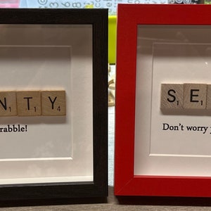 Scrabble Tile Birthday Age Frame: Milestone Gift (5x7) - 30, 40, 50, 60 ...