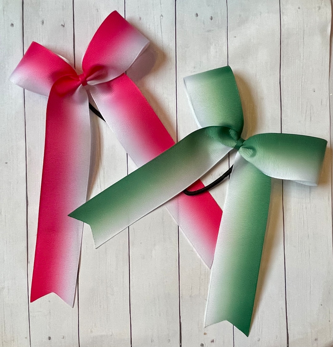Collegiate Cheer Bow, Ombre Cheer Bow, Collegiate Bow for Cheerleader ...