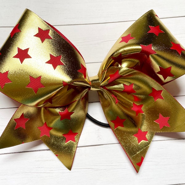 Metallic Cheer Bow - Etsy