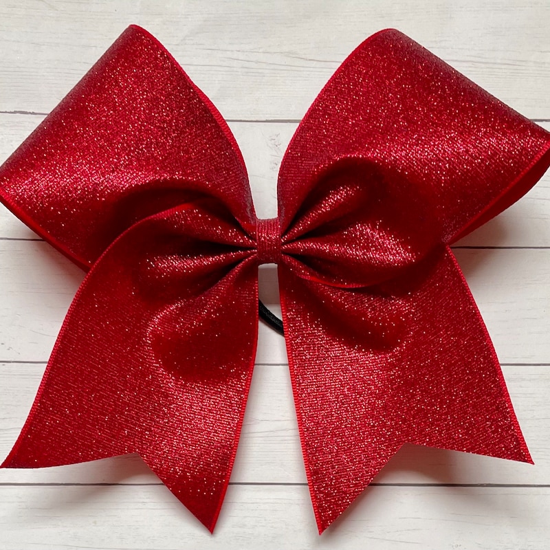 Big Red Hair Bow - Etsy