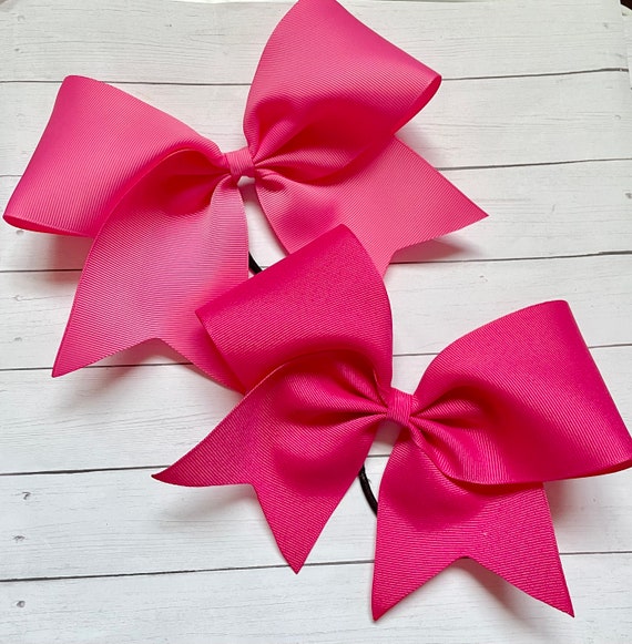 Hot Pink Cheer Bow Shocking Pink Cheer Bow Big Cheer Bow - Etsy