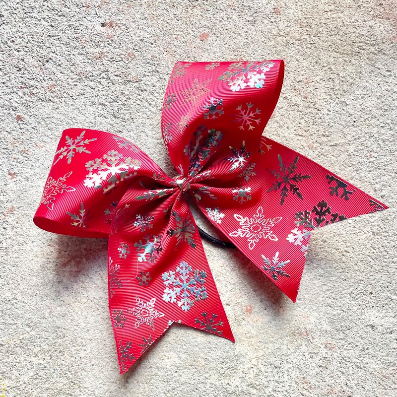 Snowflake Hair Bow - Etsy