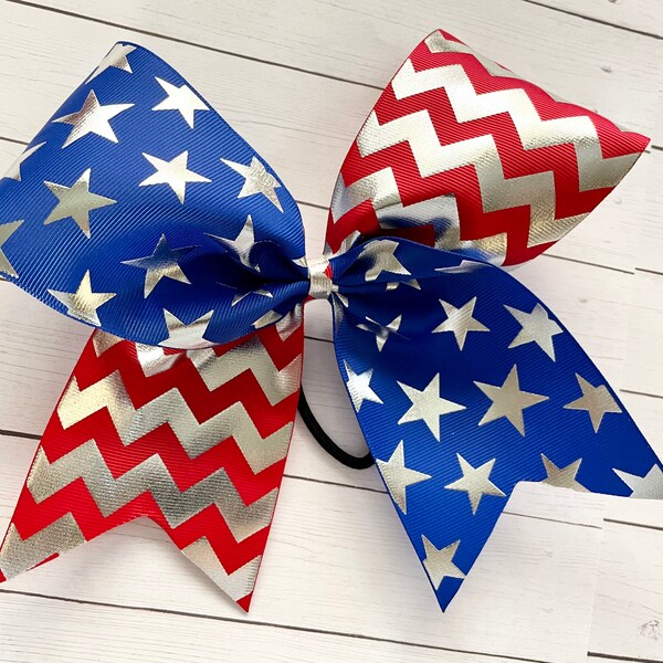 Patriotic Cheer Bow - Etsy