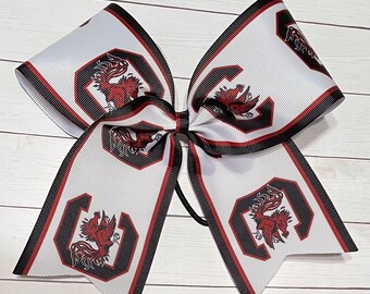 Gamecocks Cheer Bow - Etsy