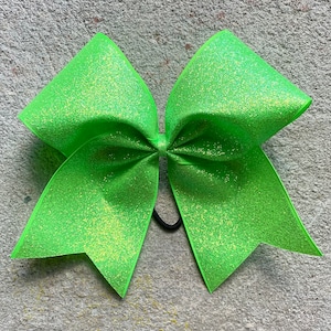 Neon Glitter Cheer Bows // Sparklyy Cheer Bows // Glittery Cheer Bows ...