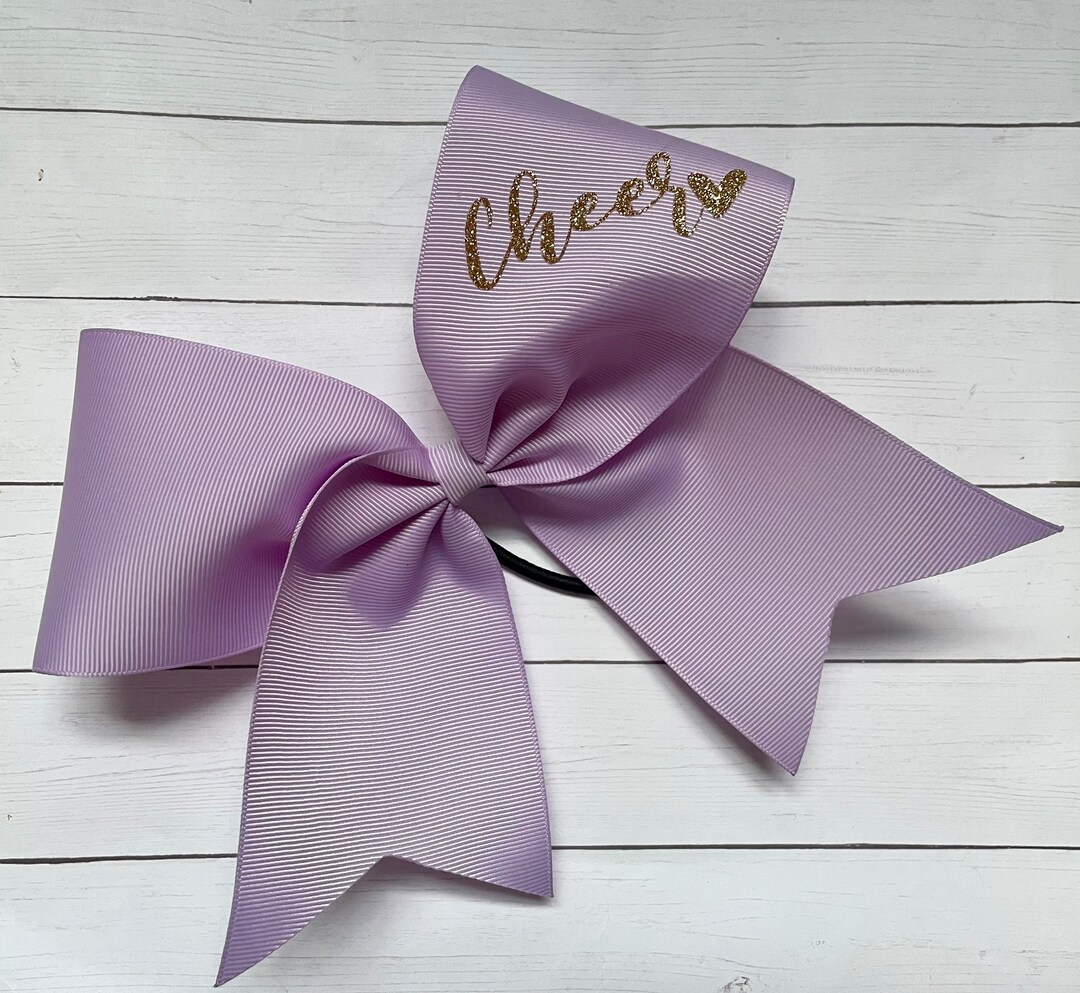 Lavender Cheer Bow, Glitter Cheer Bow, Light Purple Cheer Bow, Gift for ...