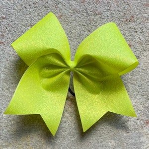 Neon Glitter Cheer Bows // Sparklyy Cheer Bows // Glittery Cheer Bows ...