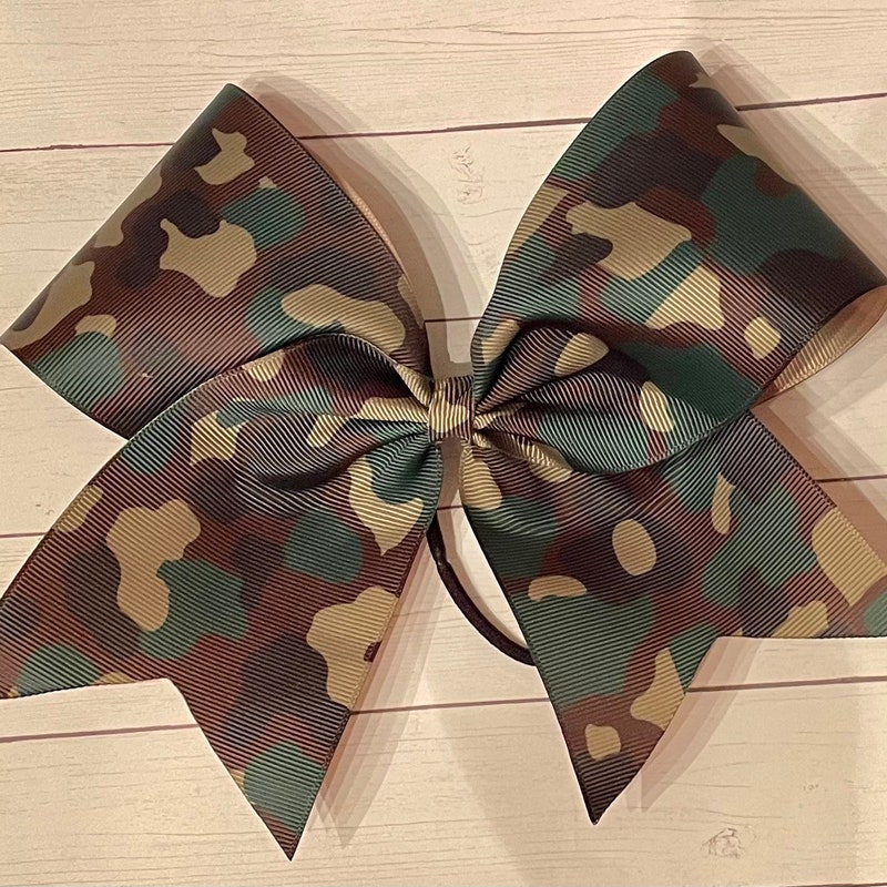 Camo Cheer Bow - Etsy
