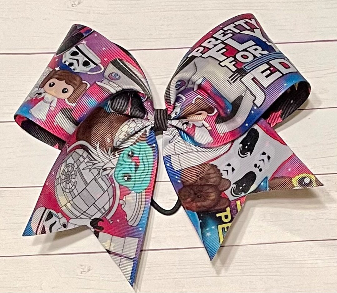 Jedi Bow - Star Wars Cheer Bow - Halloween Cheer Bow - Hair Bow for ...