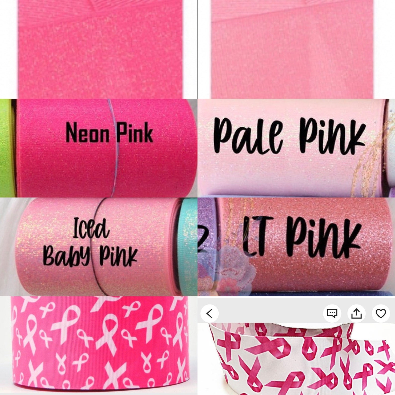 BREAST Cancer AWARENESS Bows CHEER Bows Pink Cheer Bows - Etsy