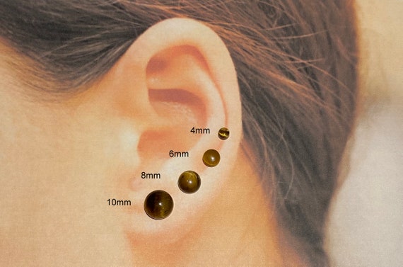 Jasper stud earrings store