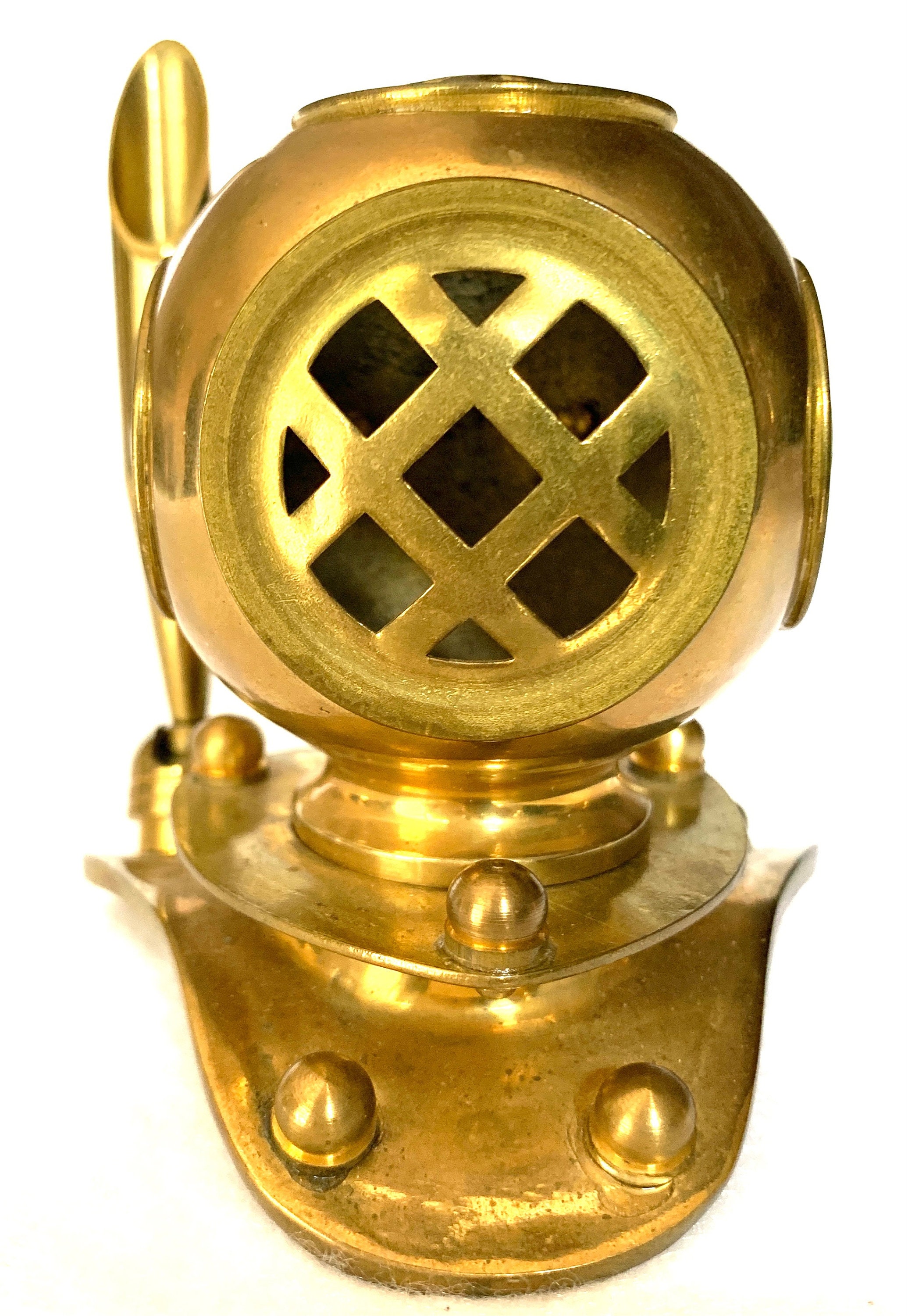 Vintage Brass Deep Sea Diver Helmet Pen Holder Nautical / | Etsy