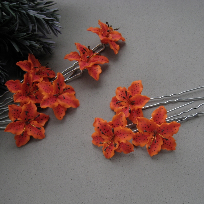 Tiger Lily Claw Clip - Etsy