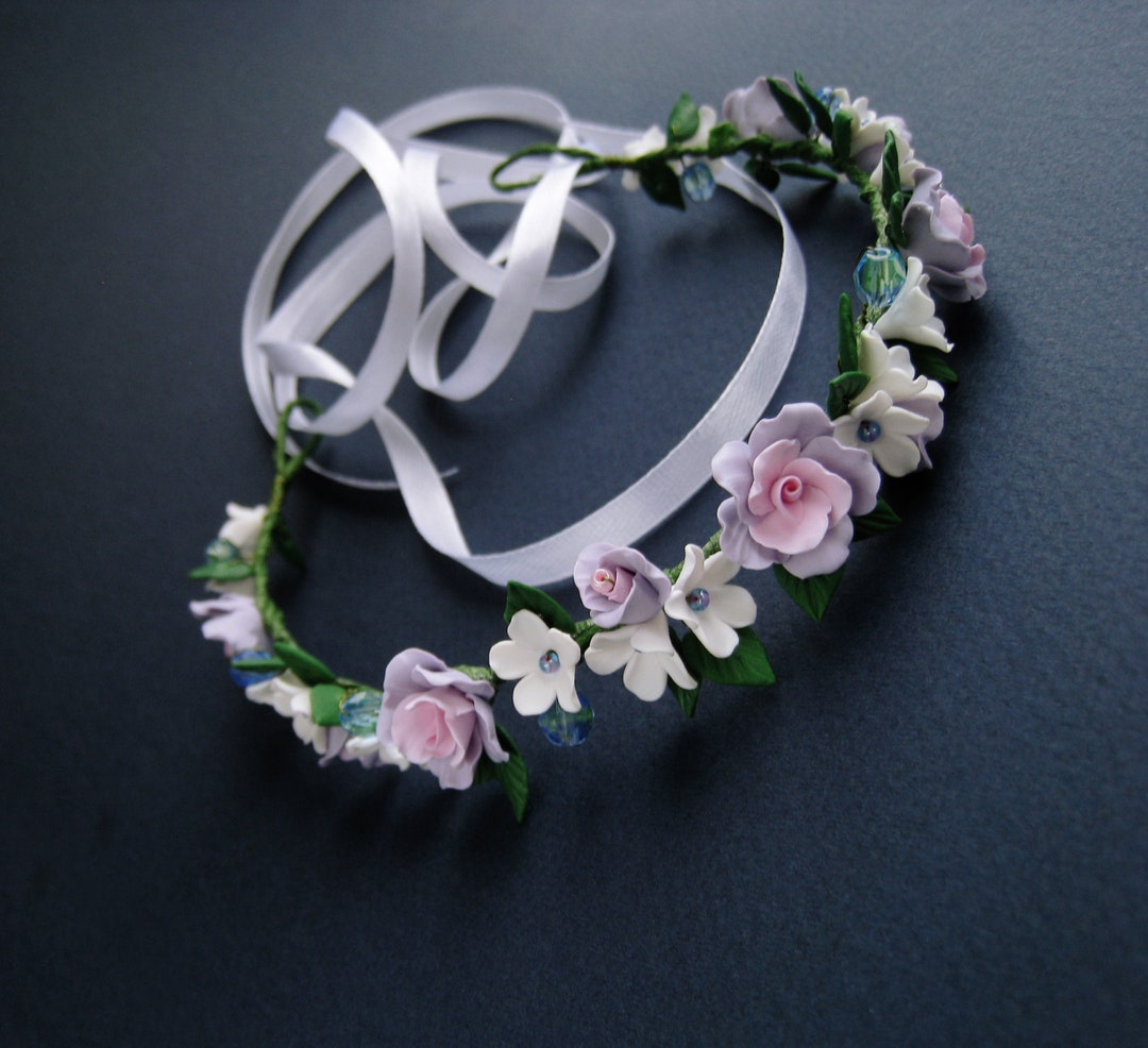 Spring Flowers Crown Flower Tiara Floral Crown Flower Halo Bohemian ...
