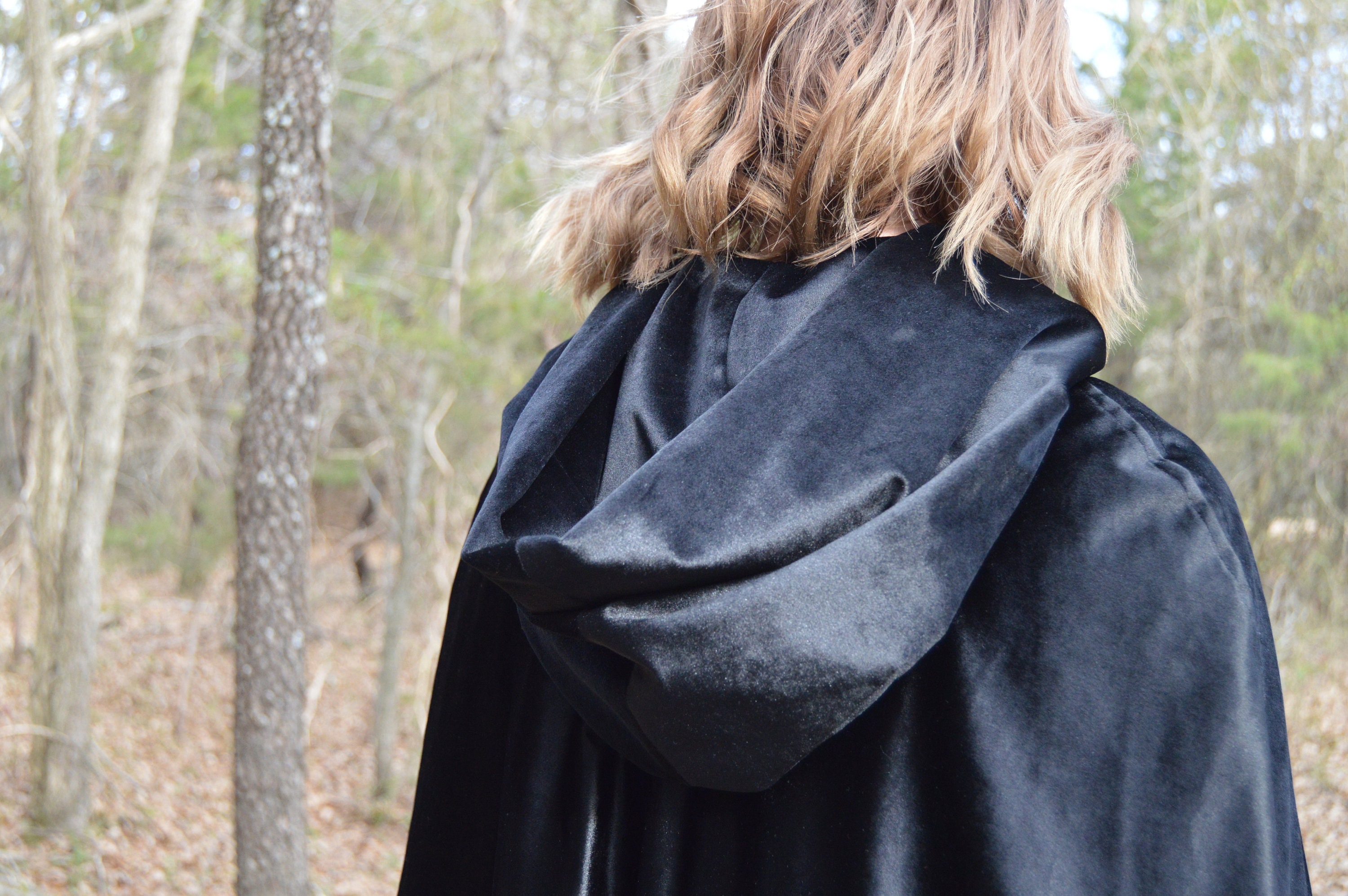 Velvet Hooded Cloak - Etsy