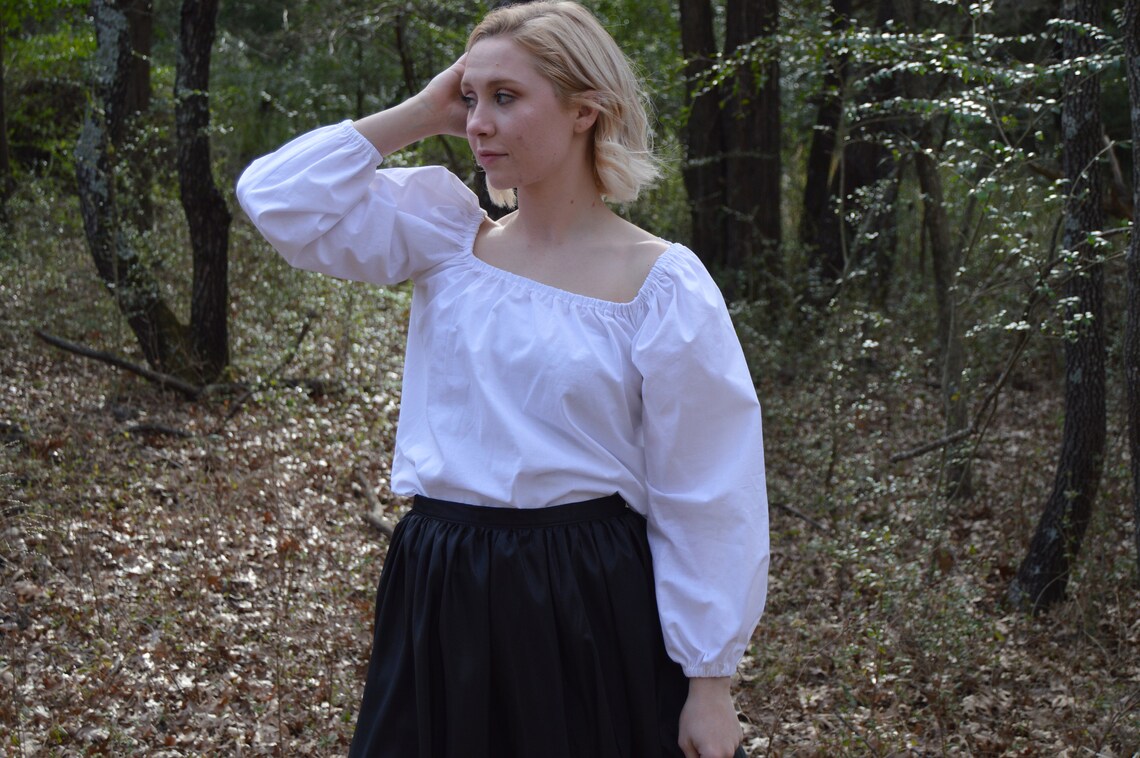 Cotton Peasant Blouse - Etsy