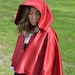 Satin Short Hooded Caplet - Etsy