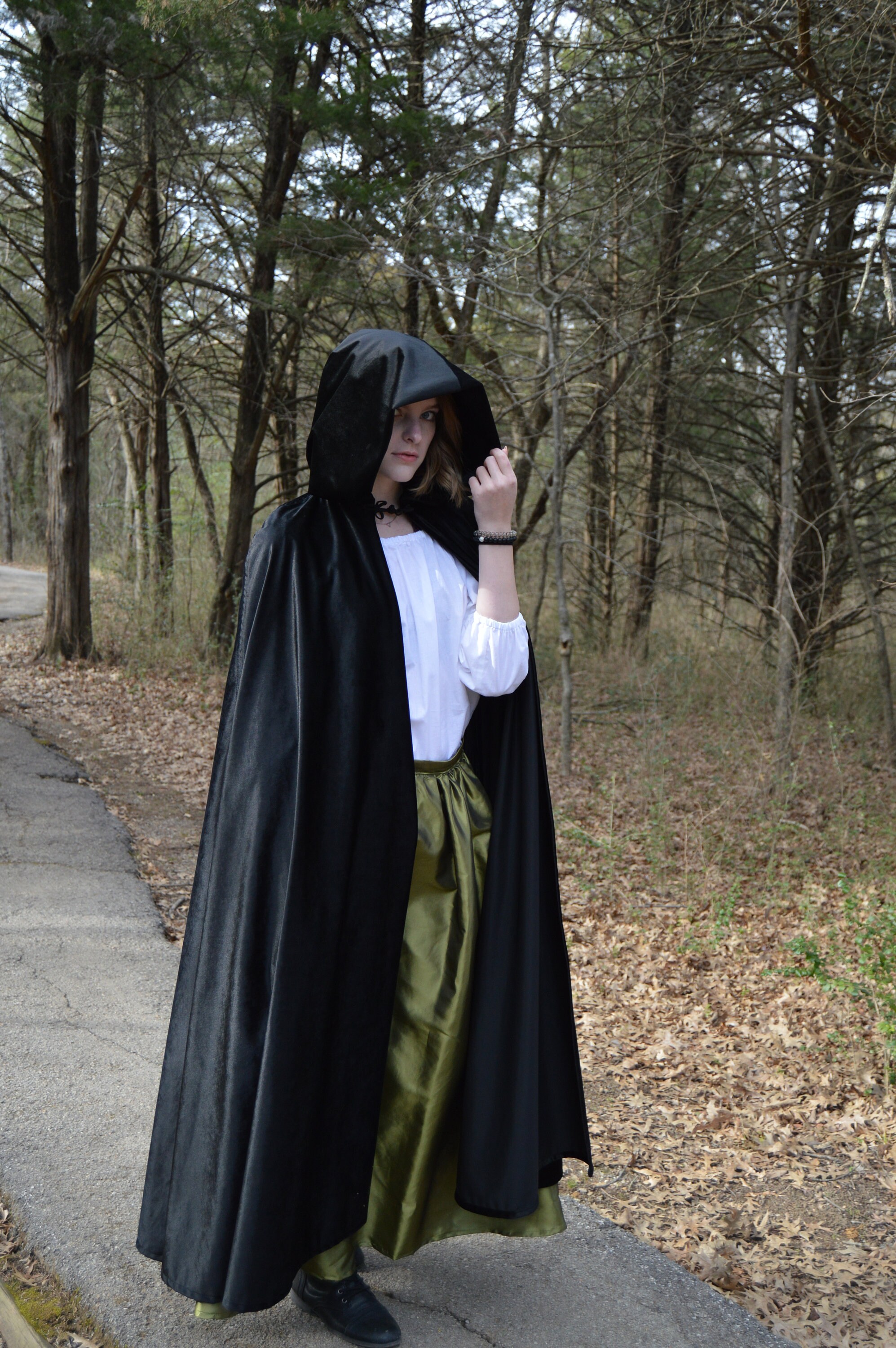 Velvet Hooded Cloak - Etsy